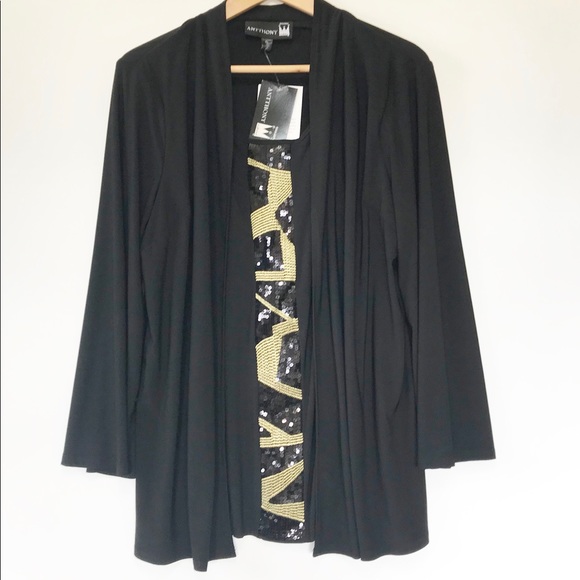 QVC | Tops | Original Anthony Qvc Sequin Tunic Top Holiday Nwt | Poshmark